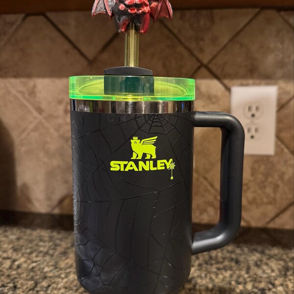 Adorable Bat Pixie Straw Topper for Stanley & Brumate, Fits 10mm ...