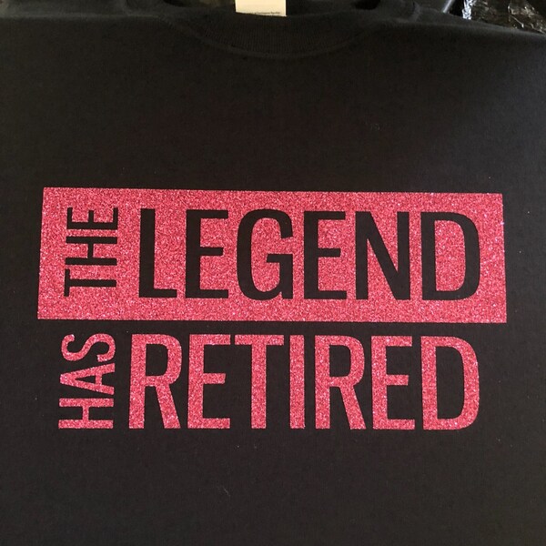 The Legend Has Retired SVG, Retired Cut File, Legend Retired SVG ...