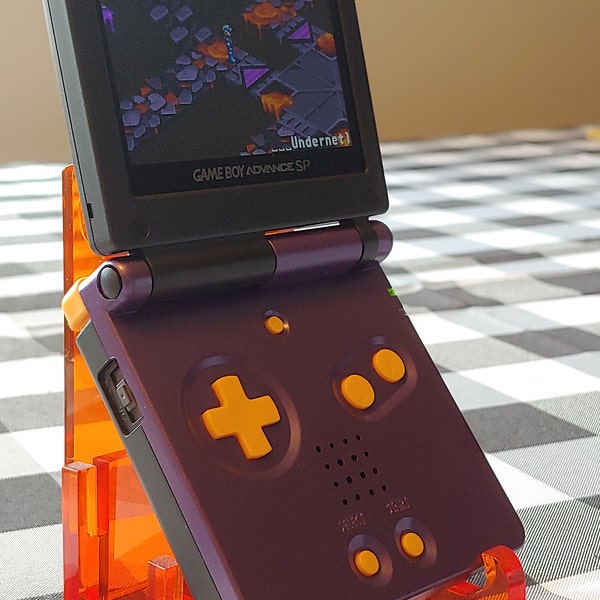 Custom GBASP IPS Modded Gameboy Advance SP - Backlit Screen With New ...