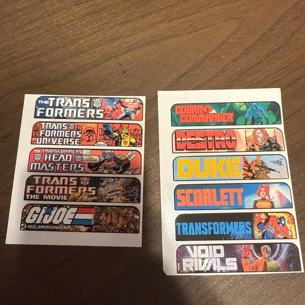 Custom Comic Books Divider Labels, Comic Labels, Comic Stickers ...