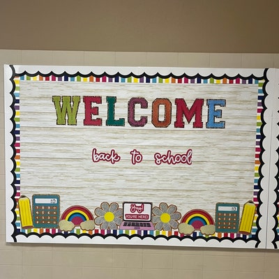 Back to School Bulletin Board With Fun Back to School Activity - Etsy