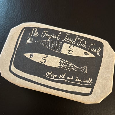 The OG Tinned Fish Candle, Sardines, Anchovies, Tin Seafood Candle ...