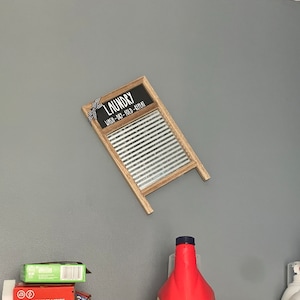 Laundry Room Decor Washboard Sign Wash Dry Fold Repeat Farmhouse Style ...