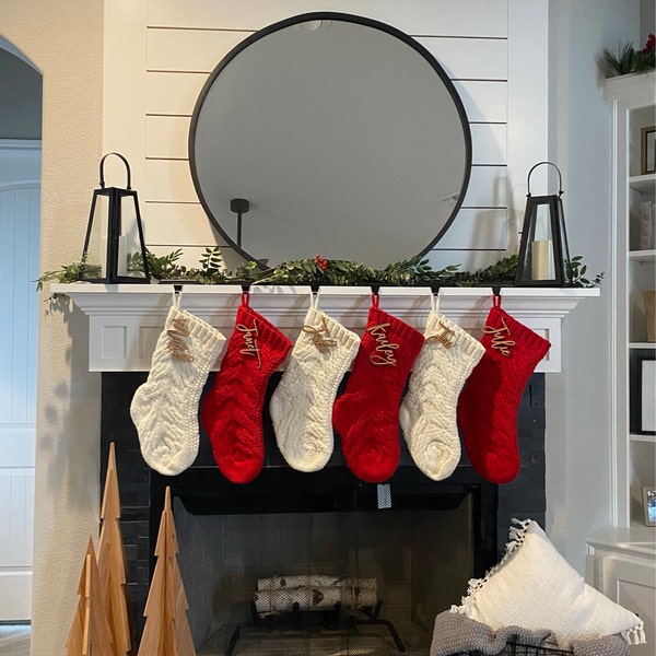 Stocking Name Tags | Christmas Stocking Names | Wood Words | Wood Word ...