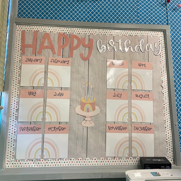 BULLETIN BOARD KIT- Happy Birthday Display | Positive Classroom ...