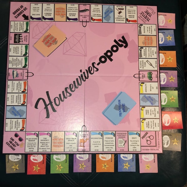 Housewives-opoly Game Real Housewives Board Game Rhoa Rhobh Rhoc Rhony ...
