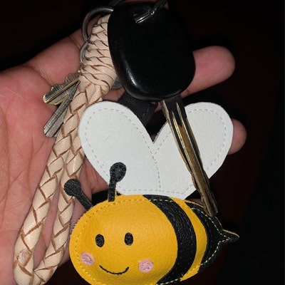 Cute Bird Keychain, Bird Bag Charm, Faux Leather Animal Keychain, Lucky ...