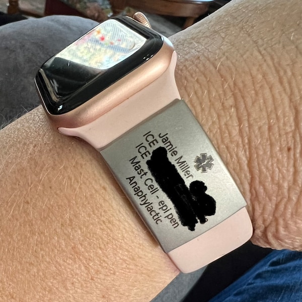 Medical Alert Watch Band, Medical Id Tag, Medical Alert Bracelet ...