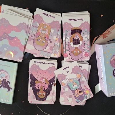 The Pastel Journey Tarot Deck & Guidebook indie Tarot Deck vanessa ...