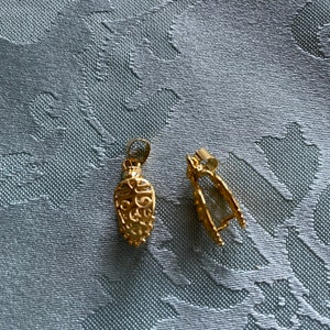 24mm Golden Pinch Bail, Bail Connector 1 Bail Gold Tone Finding ...