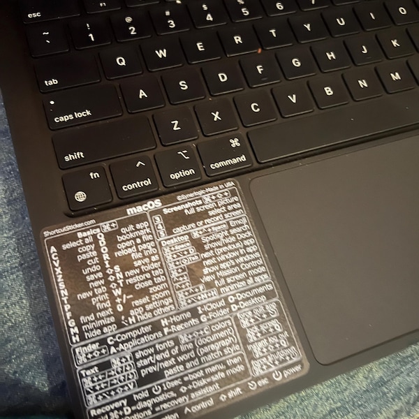 Chromebook Shortcut Sticker for Any Laptop With Chrome OS High Quality ...