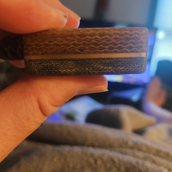 Emerald Micarta Vintage Butterscotch Micarta Copper Soap Bar Worry ...