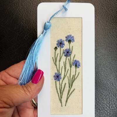 Personalized Embroidered Bookmark Mushroom Embroidery - Etsy