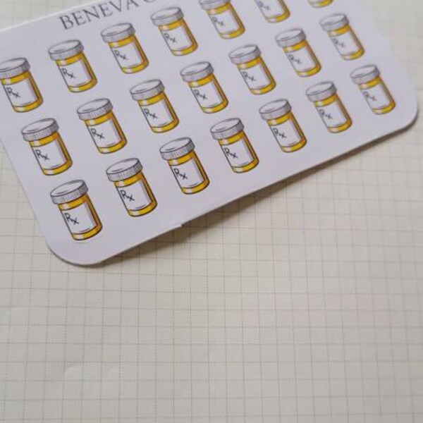 Pill Stickers- Medicine Stickers-rx Bottles-health Stickers ...