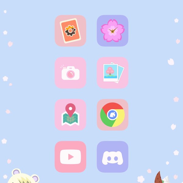 Desktop Organizer Animal Crossing Autumn Edition 156 Icons With ...