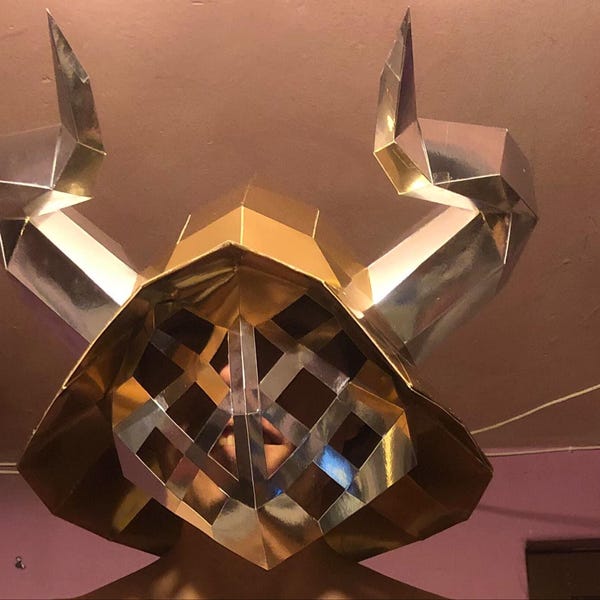 SNAKE MASK PAPERCRAFT- 3D Serpent Costume, Printable Diy Template Pdf ...