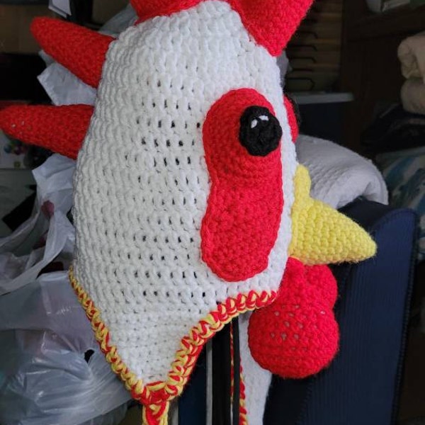 Rooster Hat Crochet PATTERN DIGITAL PDF, Chicken Hat Pattern Instant ...