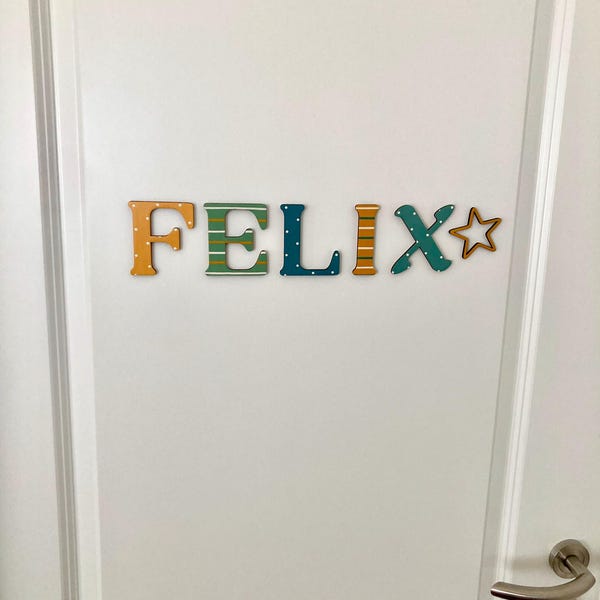 Wooden Name Sign, Wooden Letters, Name Sign, Nursery Letters ...
