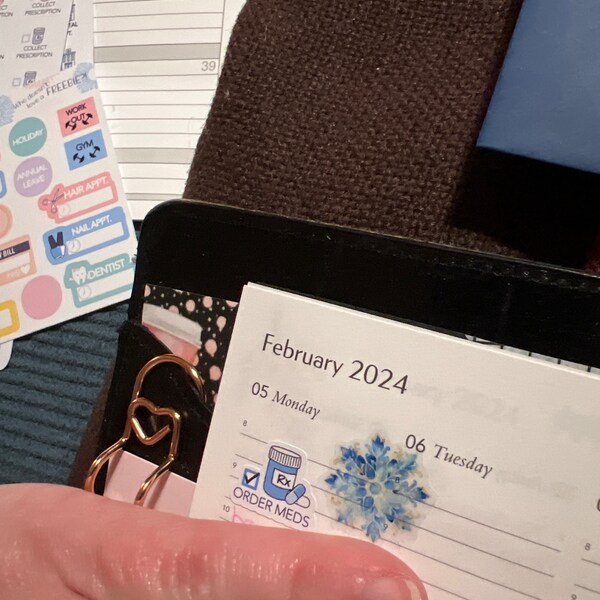 Order Meds Planner Sticker | Pastel Colours | Order Medication Reminder ...