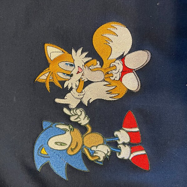 Tails Sonic. Embroidery Design Machine. Automatic Embroidery Design - Etsy