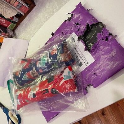 Large Cat Kicker Toy With Ribbons. 12 to 13 Long. Quality Catnip Silver ...