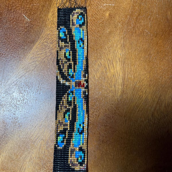 Shiny Dragonfly Loom Bracelet Pattern, Miyuki Delica PDF Pattern, Bug ...