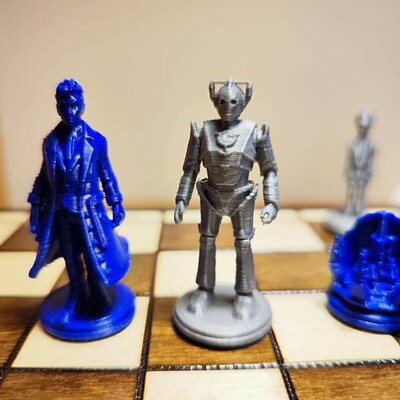 3D Printed Chess Set for the Whovians - Etsy