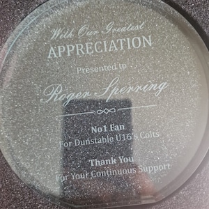 Personalised Engraved Trophy Plate, Metal Engraved Plate Personalised ...