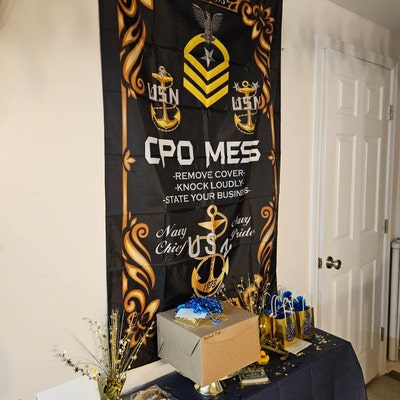 USN CPO Mess 5X3 Vertical Flag - Etsy