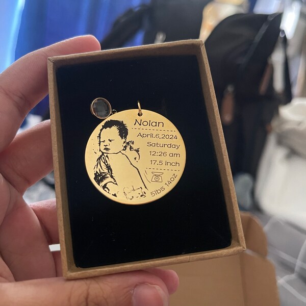 Personalized Newborn Baby Key Chain, Baby Stats Key Chain, New Mom Gift ...