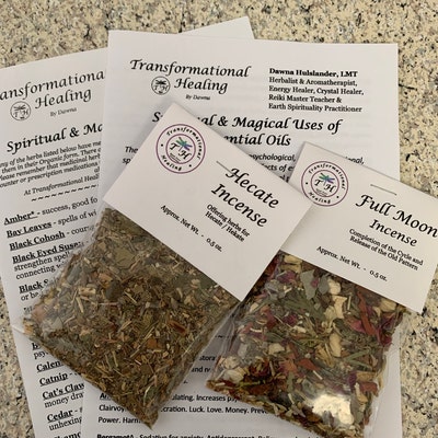 Full Moon Incense Magical Moon Herbs Lunar Offering Herb - Etsy