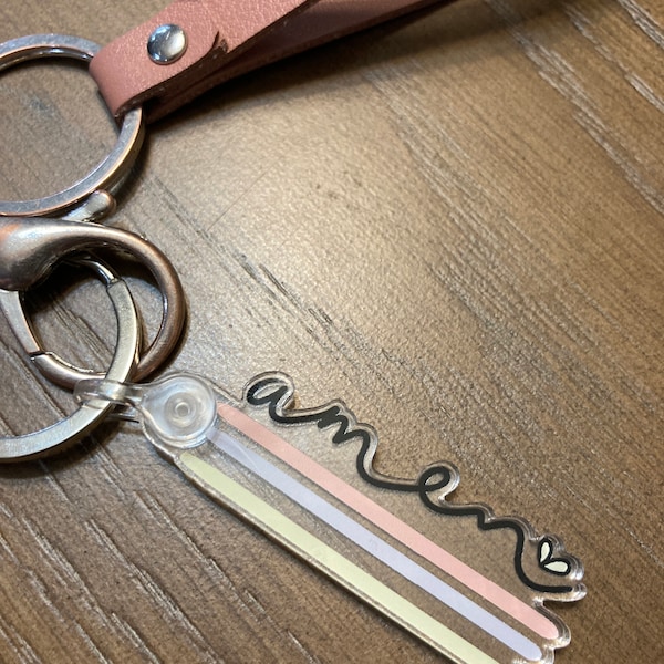 Amen Acrylic Keychain | Amen Decal | Amen Car Key Dangle | Lightweight ...
