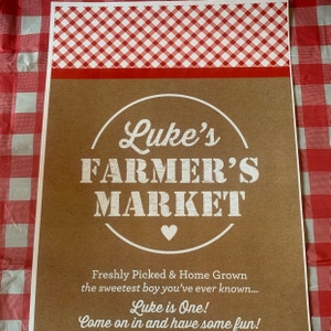 Farmers Market Welcome Sign Personalized, Digital File, Matching Farm ...