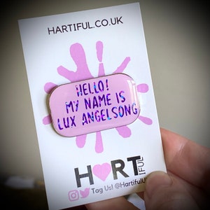 Personalised Design Your BIG Rectangle Enamel Pin Customised - Etsy