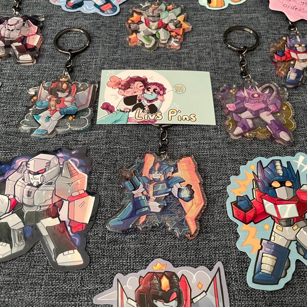 Tfone Sentinel Prime Acrylic Keychain - Etsy