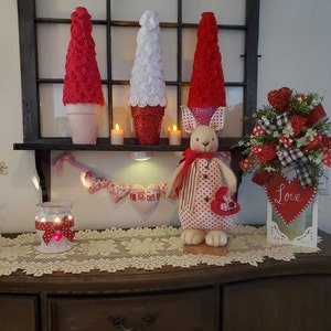 Primitive Bunny Rabbit-folk Art Bunny-irish Bunny-plush Bunny-vintage ...