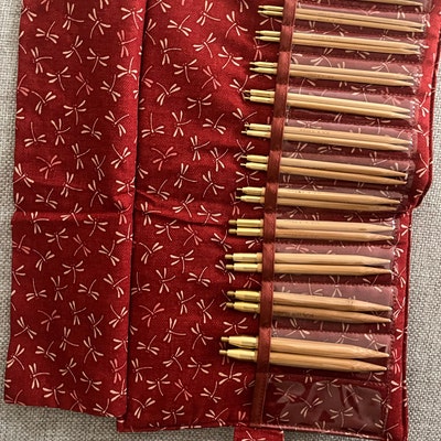 Knitting Needle Case for Interchangeable Circular Needle Tips, Needle ...