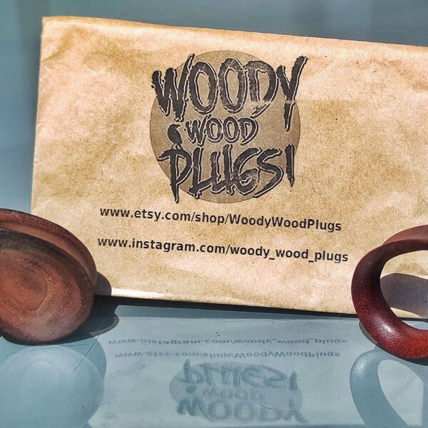 Teardrop Concave Ear Gauges From Brazil Nut - Dropshaped Concave Ear ...