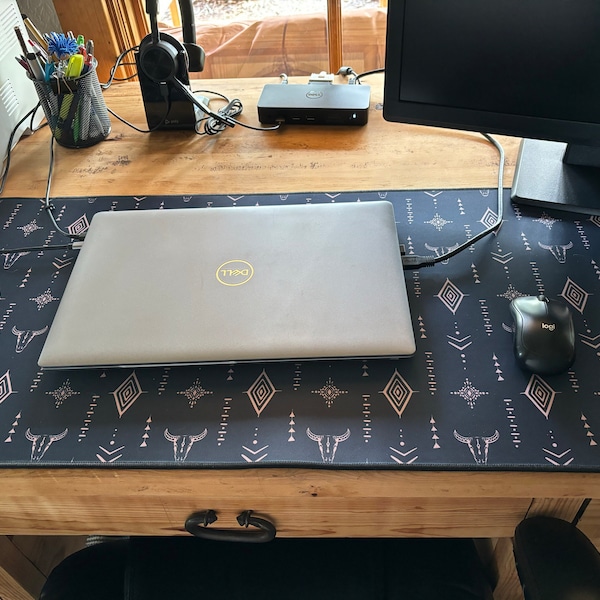 Wild Flowers Desk Mat | Cottagecore Office Desk Design | Cute Plant ...