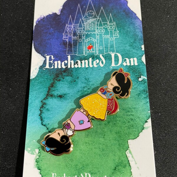 Snow White Hard Enamel Flip Pin - Etsy