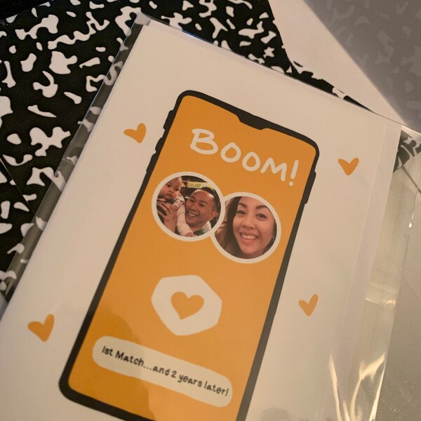 Bumble Dating Valentine’s Day Card, Swipe Right Card, Personalized ...