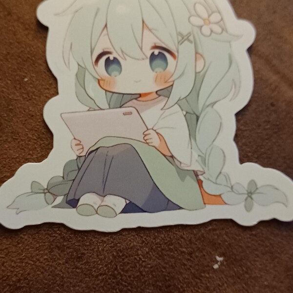 3" Winking Chibi Girl Sticker – Kawaii Anime Vinyl Decal, Cute ...