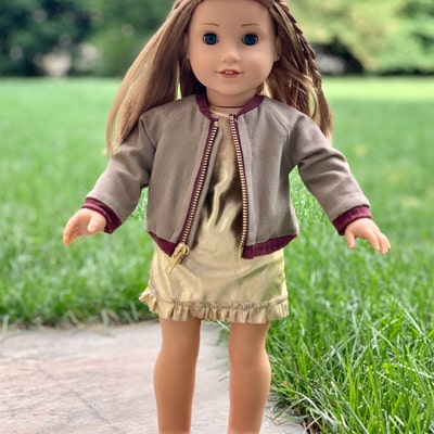 Avila Aviator Jacket 18 Inch Doll Clothes Pattern Fits Dolls Such as ...