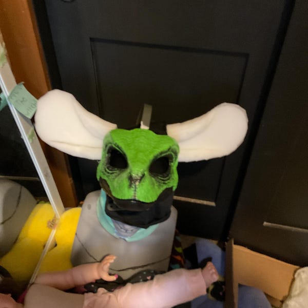 Red Clown Dino Cow Mini Partial Fursuit - Etsy