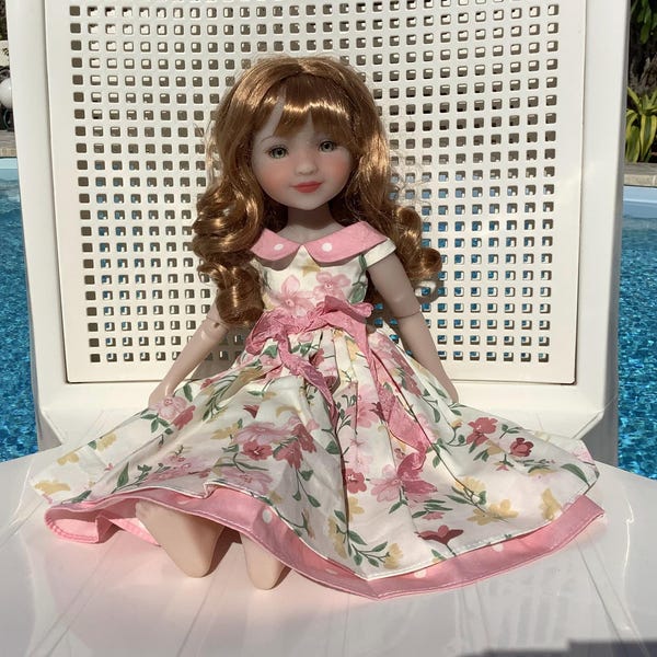 Custom Doll Wig for Minifee 1/4 BJD Dolls- "tan Caps" 6-7" Head Size of ...