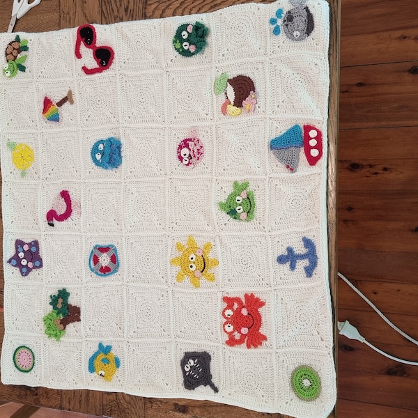 Crochet Patterns - Summertime Granny Squares - Under the Sea Blanket ...