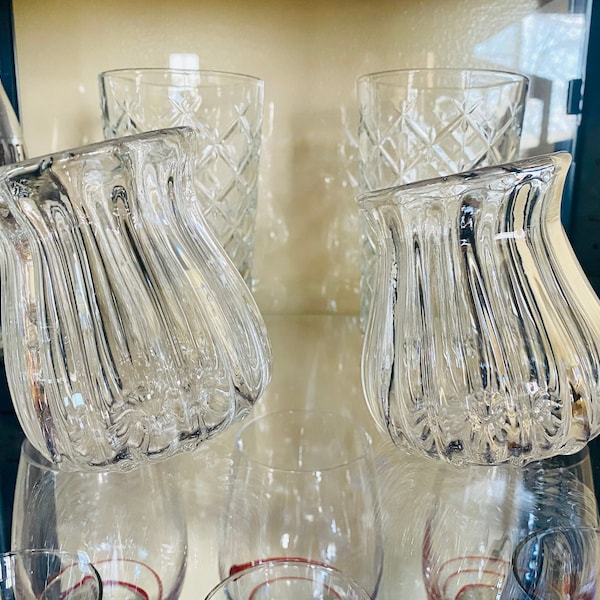 FANCY Wobble Glass, Handmade Beer/whiskey/wine Glassware - Etsy