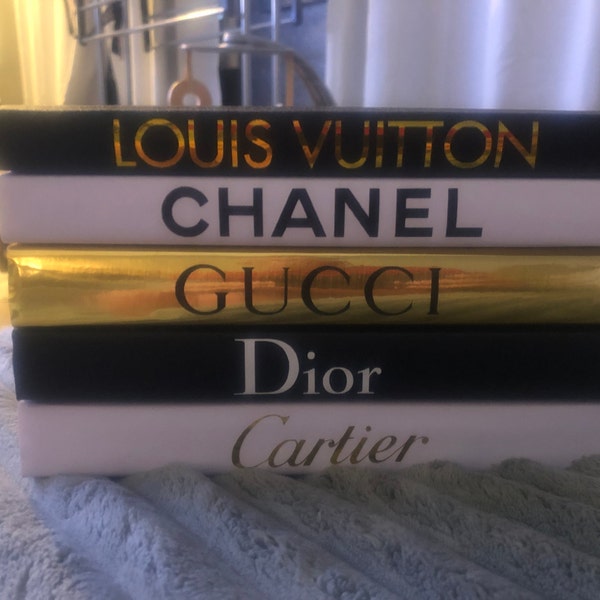 Customizable Book Stack | Fashion & City Decor Books, Set of 5 - Etsy