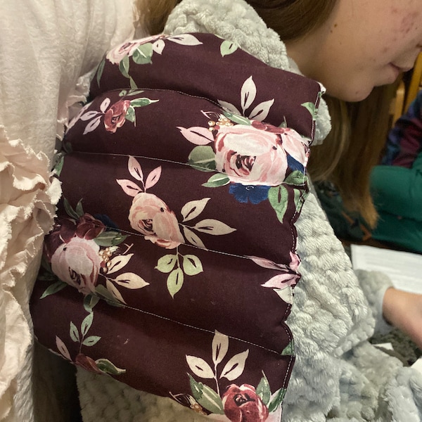 Large Heating Pad Lavender Hot/cold Pack: for Gifts, Self Care, Rice ...