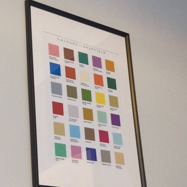 Colours of Sheffield Print (version 2) - Etsy UK